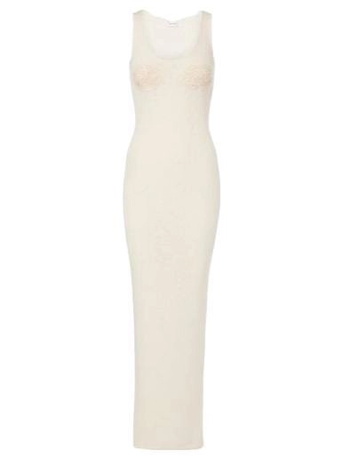 Magda Butrym Crochet Linen And Cotton Maxi Dress - White