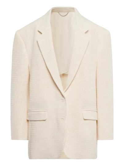 Magda Butrym Single-breasted Cotton-blend Blazer - White
