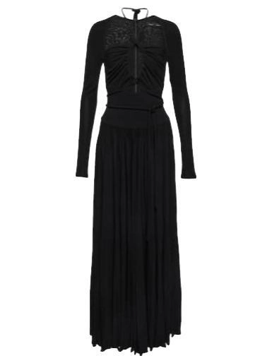 Proenza Schouler Halterneck Cutout Jersey Maxi Dress - Black