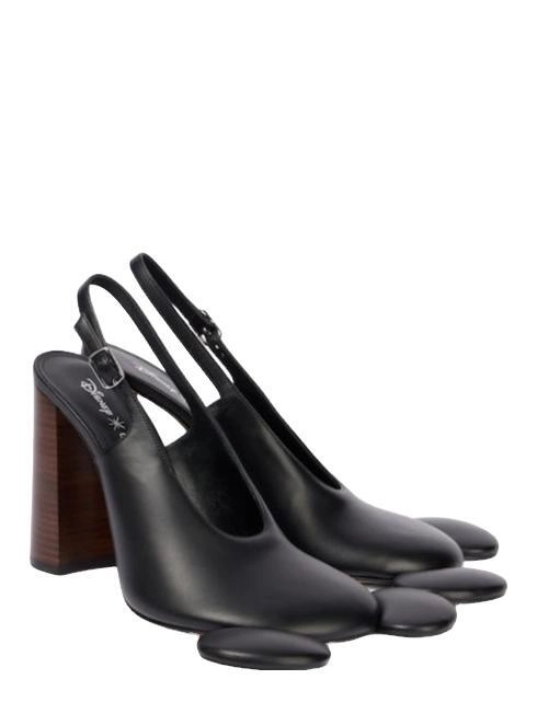 Coperni Leather Slingback Pumps With Mickey Mouse Ears - Black