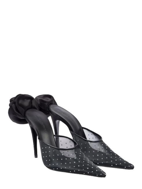 Magda Butrym Crystal-embellished Mesh Pointed-toe Pumps - Black