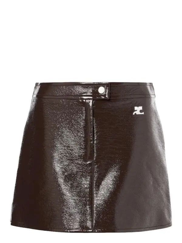 COURREGES Zipper Skirt - Chocolate