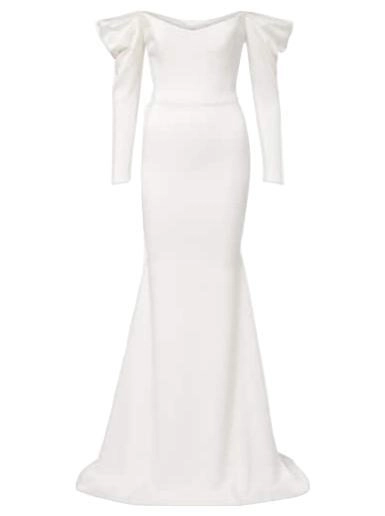 Alex Perry Off-shoulder Bridal Gown With Train - White