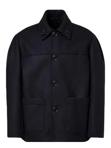 Simone Rocha Embellished Wool-blend Jacket - Black