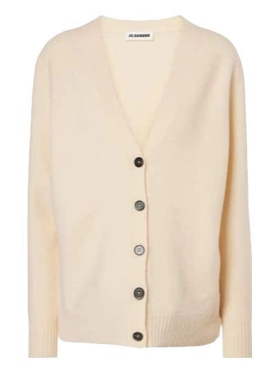 JIL SANDER Wool Cardigan - Nude