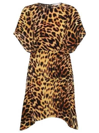 Stella McCartney Leopard Print Mini Dress - Brown