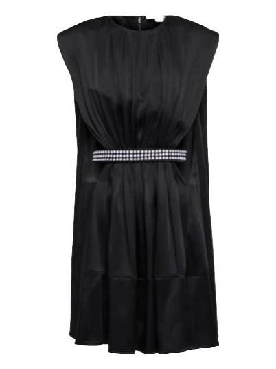 Stella McCartney Embellished Satin Minidress - Black