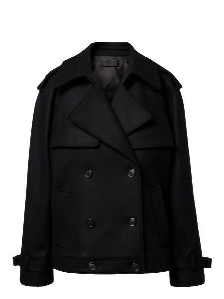 NILI LOTAN Double-breasted Coat - Black