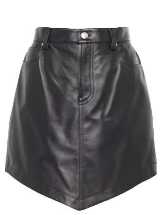 Alexandre Vauthier Leather Miniskirt - Black