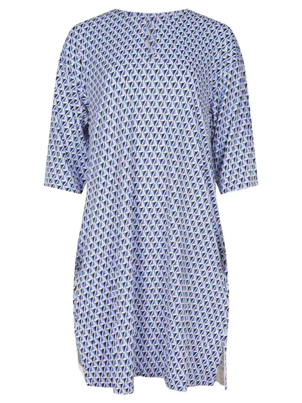 Max Mara Carnet Printed Shift Dress - Blue