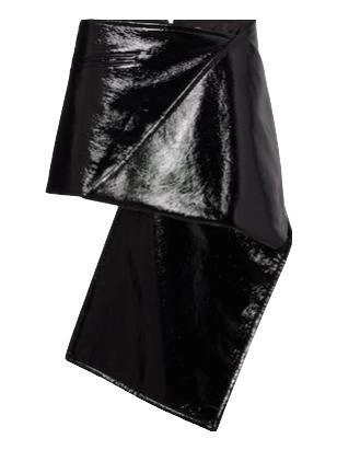 COURREGES Asymmetrical Miniskirt - Black