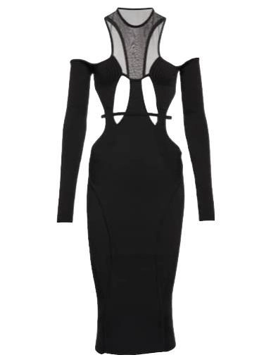 NENSI DOJAKA Cutout Midi Dress - Black