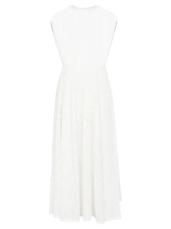 JIL SANDER Crocheted Daisy Midi Dress - White