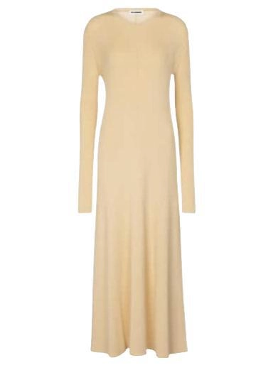 JIL SANDER Wool-blend Midi Dress - Nude