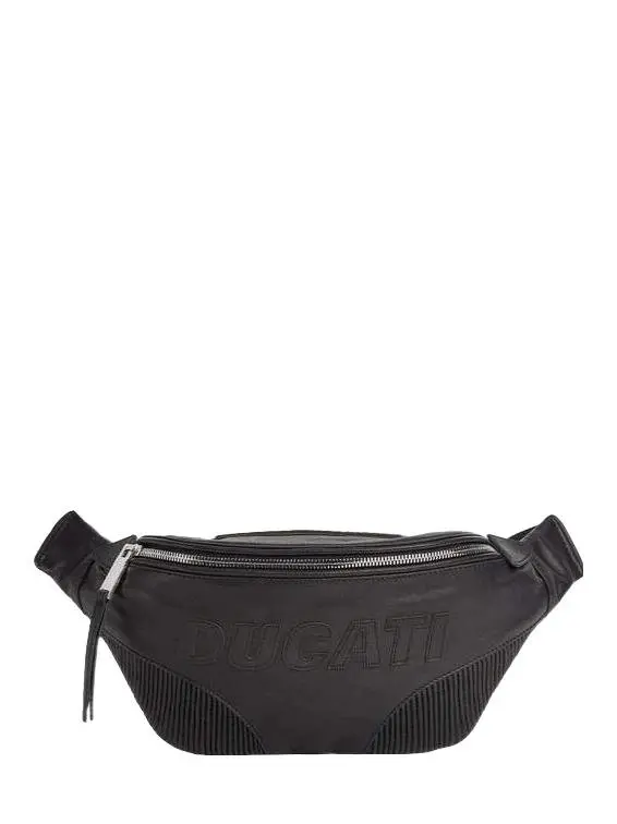 Dsquared2 X Ducati Logo Patch Belt Bag - Black