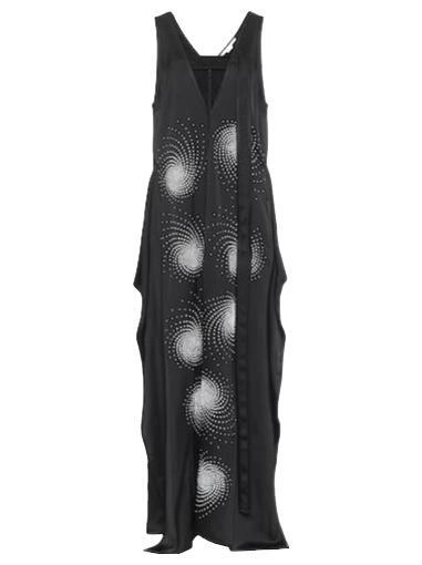 Stella McCartney Embellished Stretch-satin Gown - Black