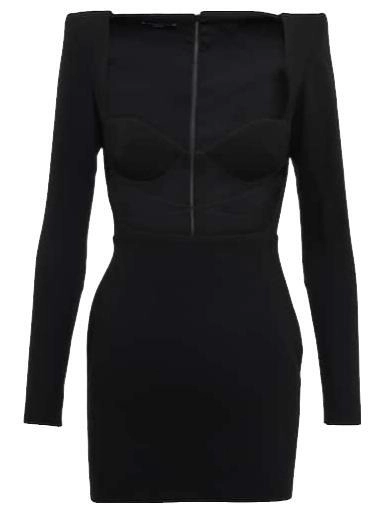 Alex Perry Cutout Crêpe Mini Dress - Black