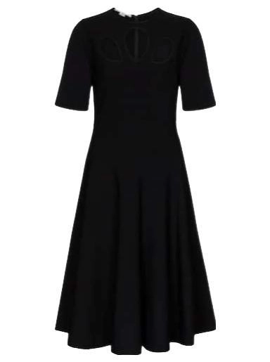 Stella McCartney Cutout Knit Midi Dress - Black