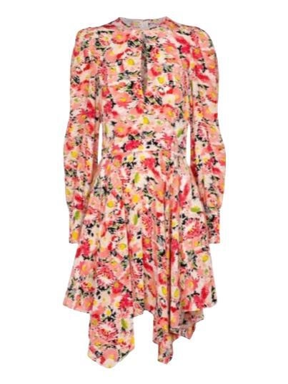 Stella McCartney Felicity Floral Silk Minidress - Pink