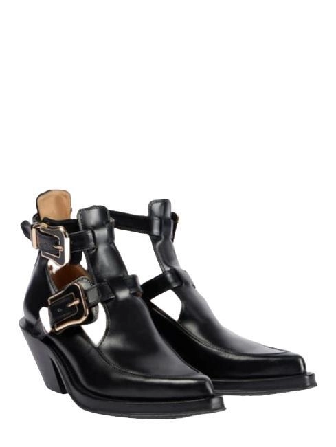 Gabriela Hearst Castro Leather Ankle Boots - Black
