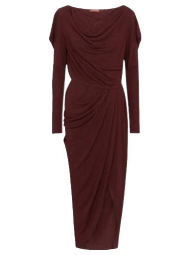 Altuzarra Shoshana Cowl Neck Midi Dress - Brown