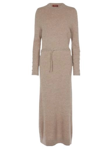 Altuzarra Alice Belted Cashmere Sweater Dress - Nude