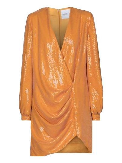 Halpern Sequined Mini Dress - Brown