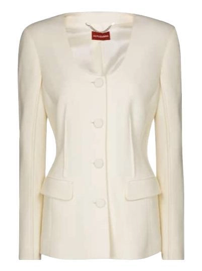 Altuzarra Tamaar Virgin Wool Jacket - Nude