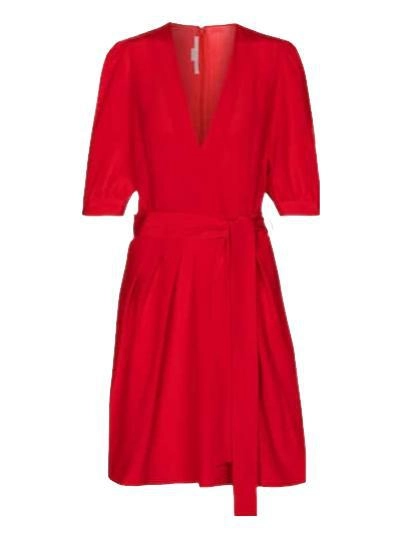 Stella McCartney Jordan Silk Mini Dress - Red