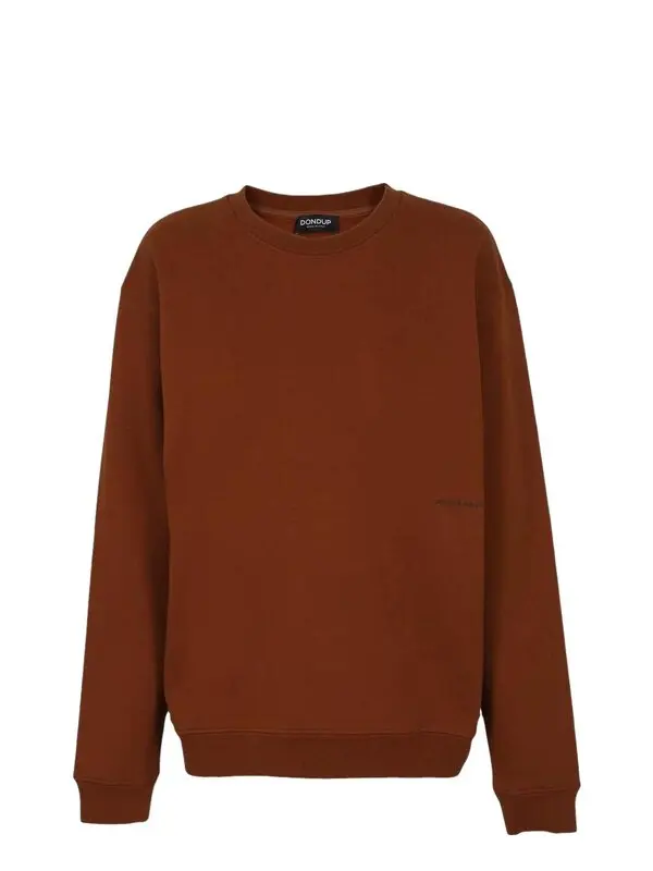 DONDUP Logo-print Cotton Sweatshirt - Brown