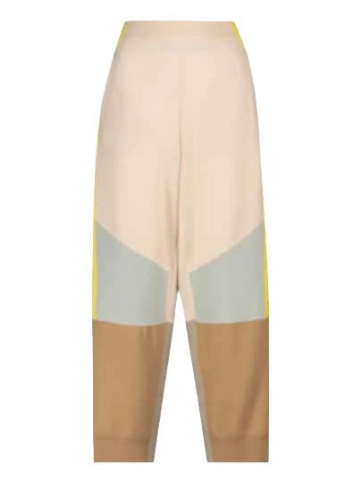 Stella McCartney Wool High-rise Straight Pants - Nude