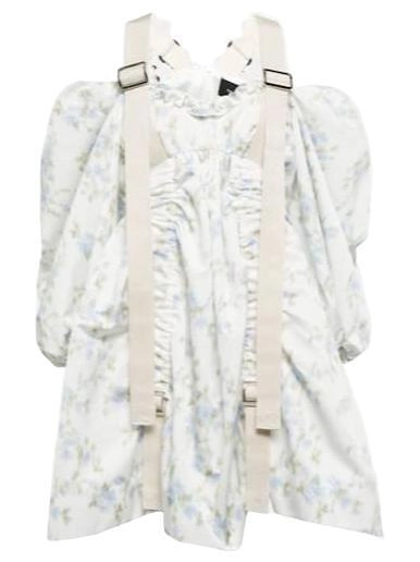 Simone Rocha Puff Sleeve Mini Dress - White