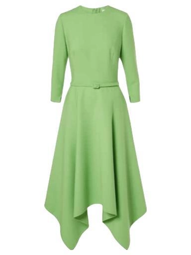 Oscar De La Renta Asymmetrical Midi Dress - Green