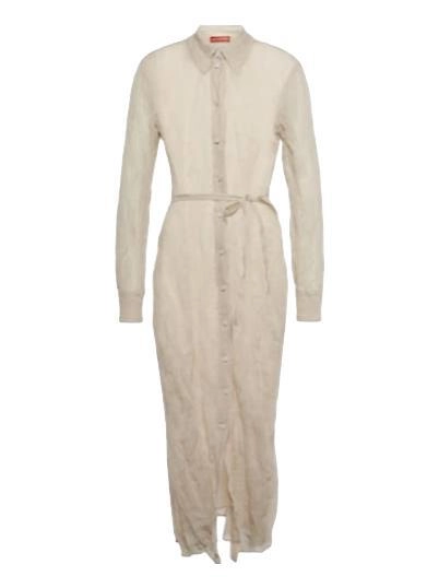 Altuzarra Long Sleeve Shirt Dress - Nude
