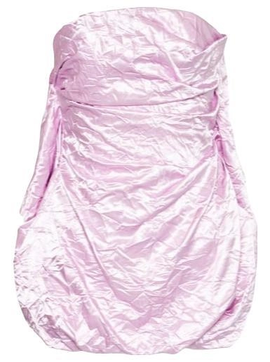 Attico Strapless Satin Mini Dress - Pink