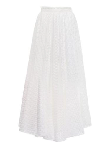 Giambattista Valli Knot-knitted Midi Skirt - White