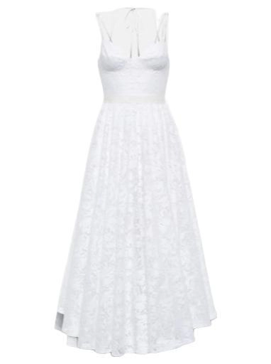 Erdem Bridal Rea Lace Fit And Flare Midi Dress - White