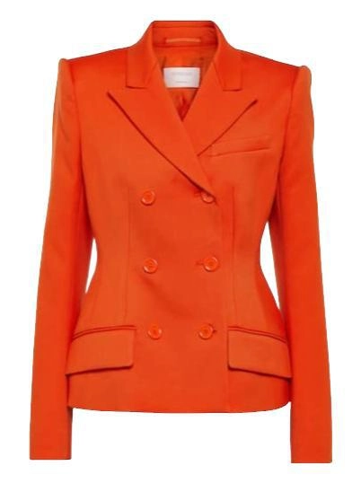 Sportmax Cablo Cotton-blend Double-breasted Blazer - Red