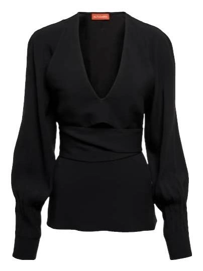 Altuzarra Dagur Crêpe Blouse - Black