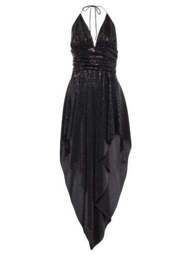 Alexandre Vauthier Sequined Halterneck Skater Minidress - Black
