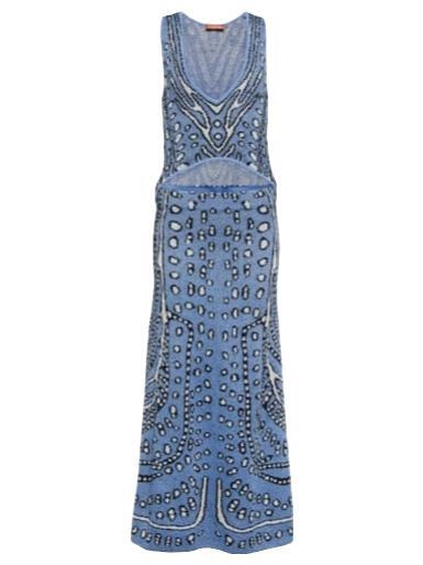 Altuzarra Hannah Jacquard Knit Midi Dress - Blue