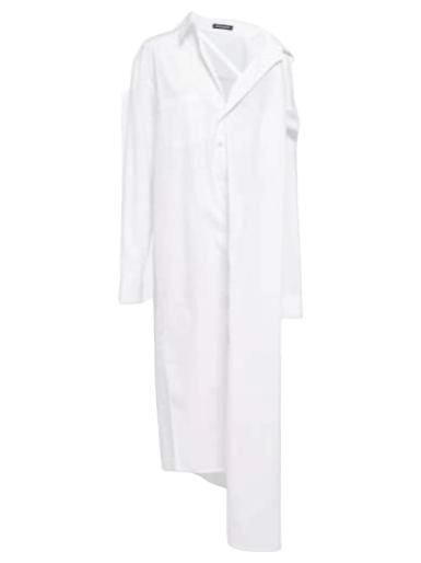 ANN DEMEULEMEESTER Henrietta Cotton Shirt Dress - White
