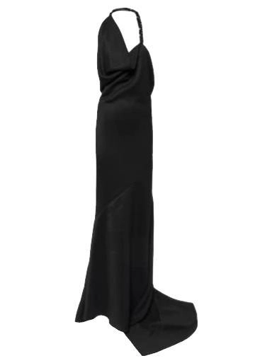 Maticevski Desires Draped Embellished Gown - Black