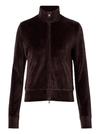 COURREGES Courrèges Cotton-blend Velvet Track Jacket - Black