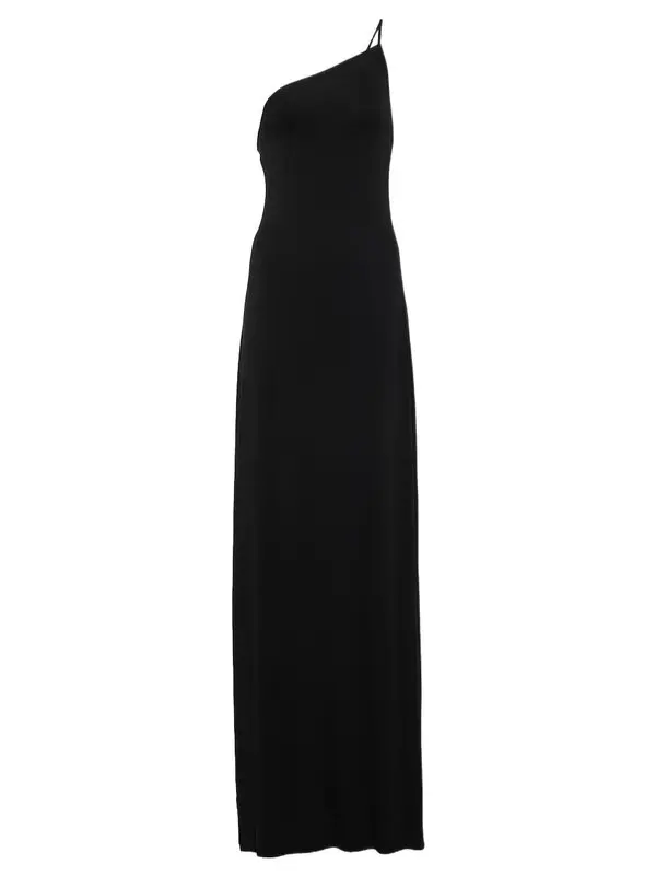 NILI LOTAN One-shoulder Maxi Dress - Black