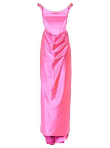 VIVIENNE WESTWOOD Sleeveless Ruched Maxi Dress - Pink