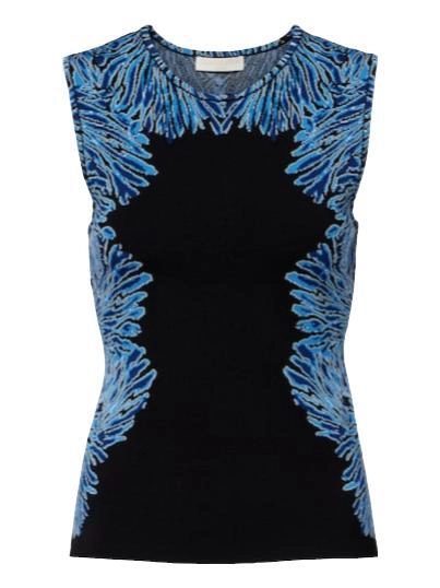 Ulla Johnson Aylin Knitted Jacquard Tank Top - Black