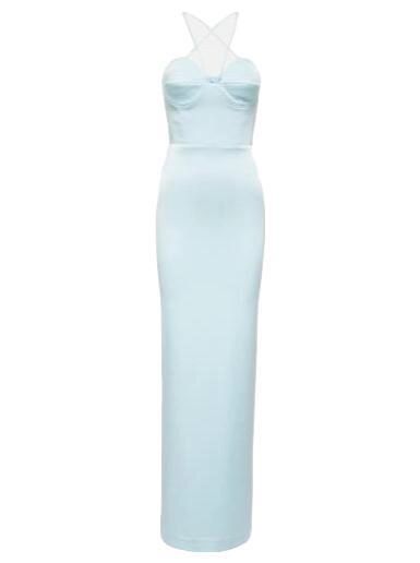 Alex Perry Conley Maxi Dress - Blue