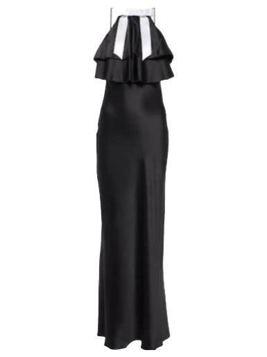 RODARTE Bow-detail Halterneck Gown - Black