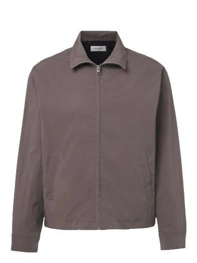 FRAME Cotton-blend Zip Jacket - Black
